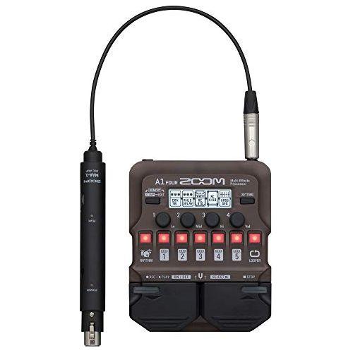 Zoom A1 FOUR Acoustic Instrument Multi-Effects Processor Pedal ...