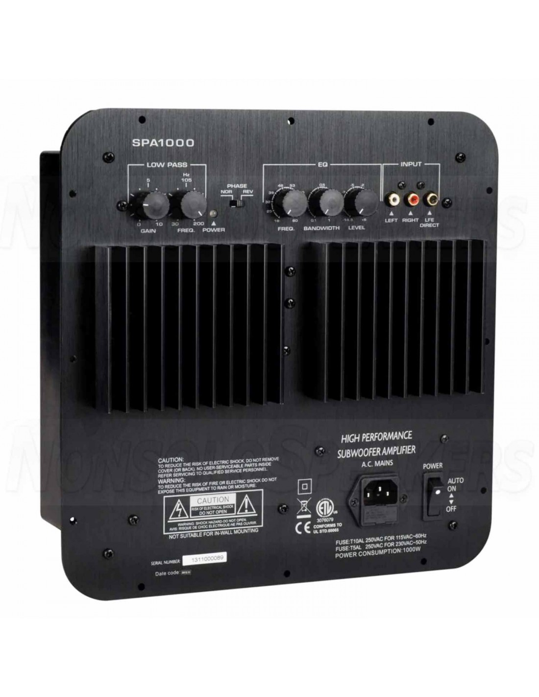 Dayton Audio SPA1000 Subwoofer Plate Amplifier - Music gear, musical ...