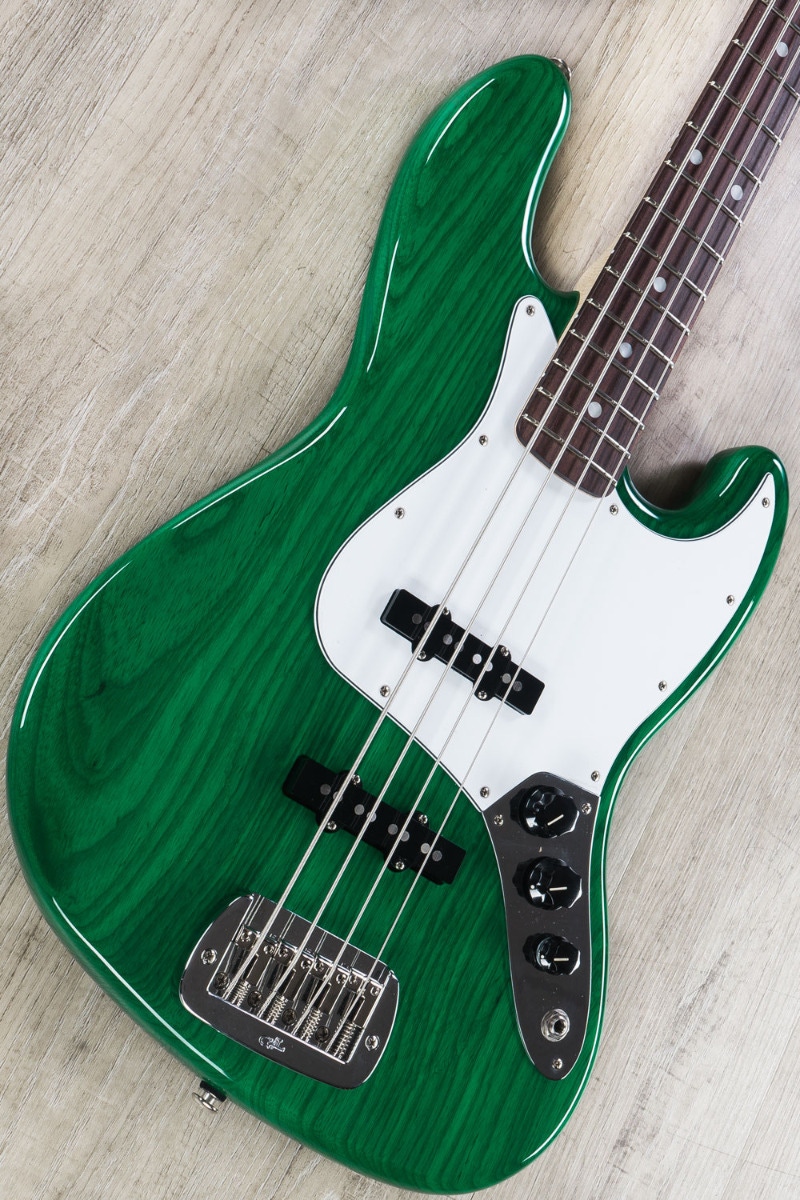 G&L USA JB 4-String Bass, Clear Forest Green, Rosewood Fretboard ...